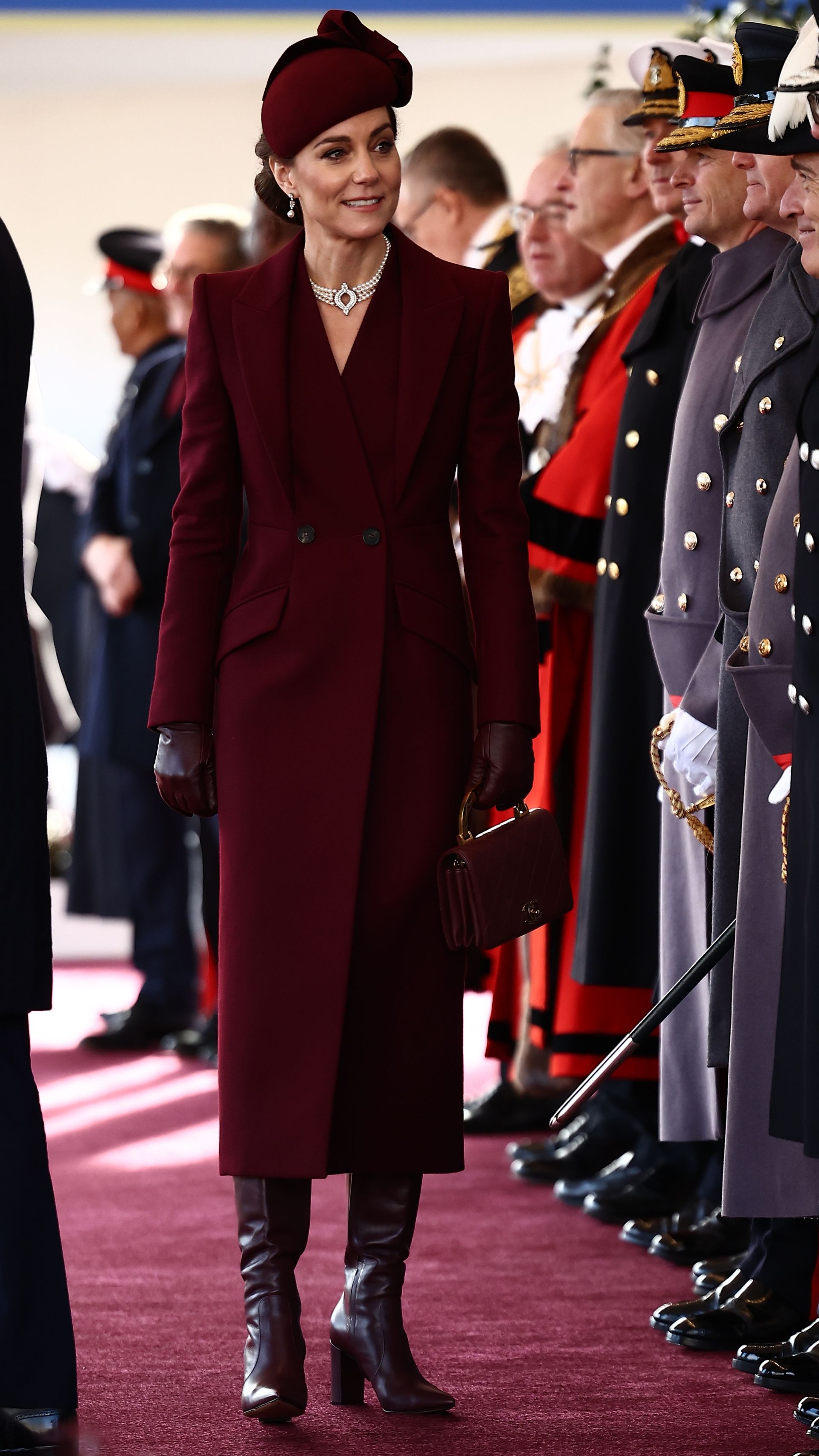 Kate Middleton's all-burgundy look with luxurious twist | Woman & Home