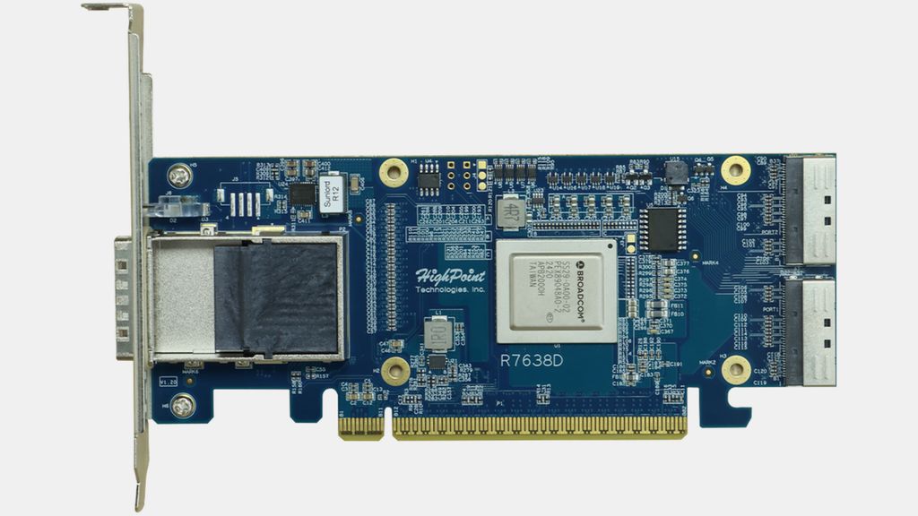 HighPoint's adapter enables GPUDirect storage — up to 64 GB/s from ...