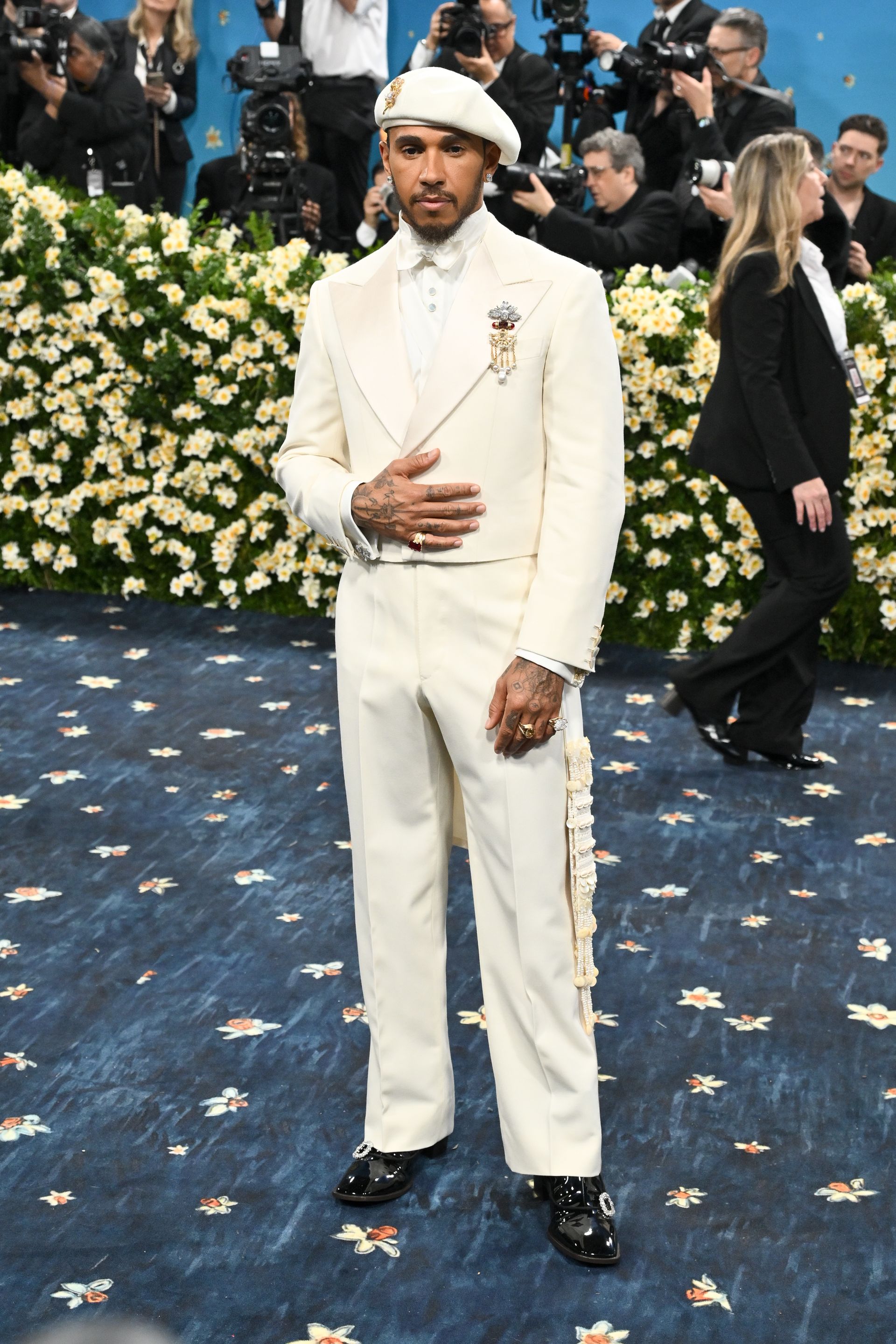 The Symbolism Behind Lewis Hamilton's 2025 Met Gala Look | Who What Wear