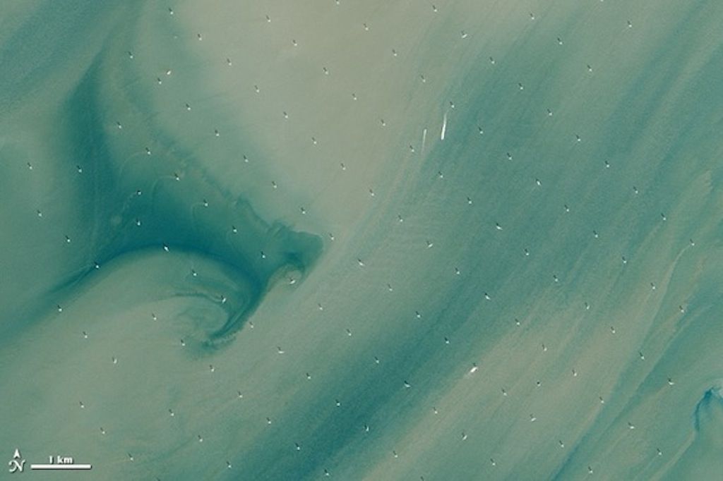 World's Largest Offshore Wind Farm Seen From Space | Space