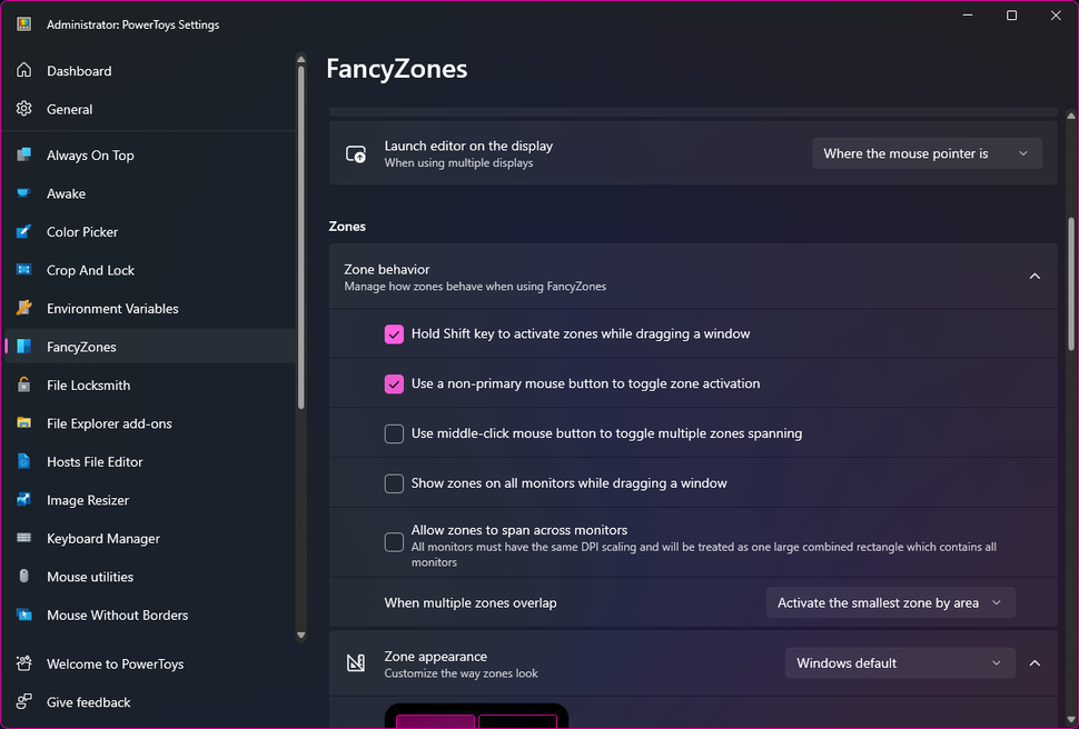 How to organize apps and windows with FancyZones | TechRadar