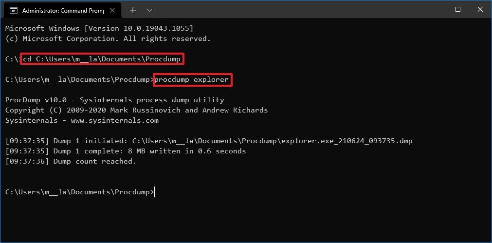 How to use ProcDump to create crash dump files on Windows 10 | Windows ...