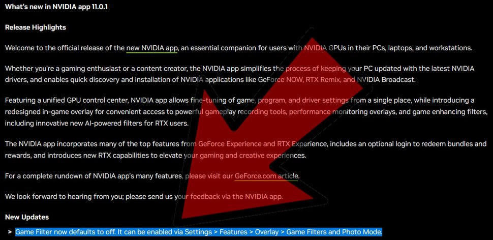 Nvidia App performance issue gets 'fixed' with release 11.0.1 — but all ...