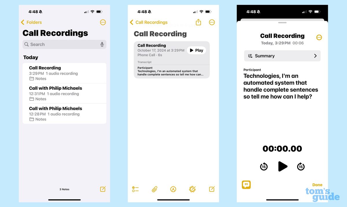 I tried Apple’s new call recording feature — and this iOS 18.1 addition ...