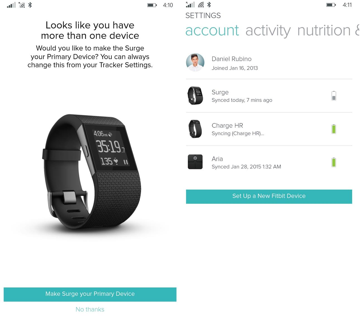 The Fitbit mobile app now lets you sync multiple trackers to your ...
