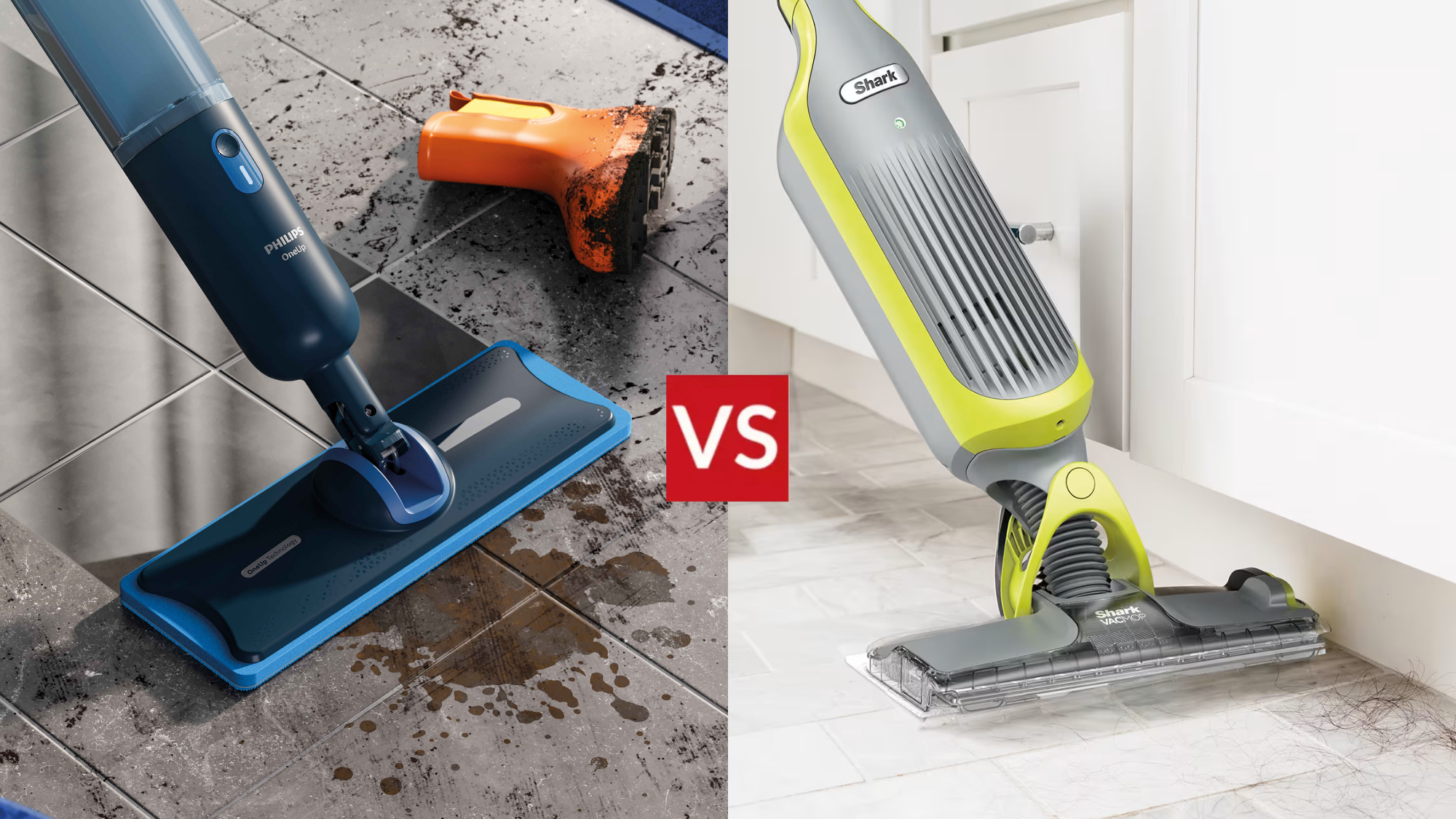 Philips OneUp 5000 Series vs Shark VacMop: the ultimate electric mop ...