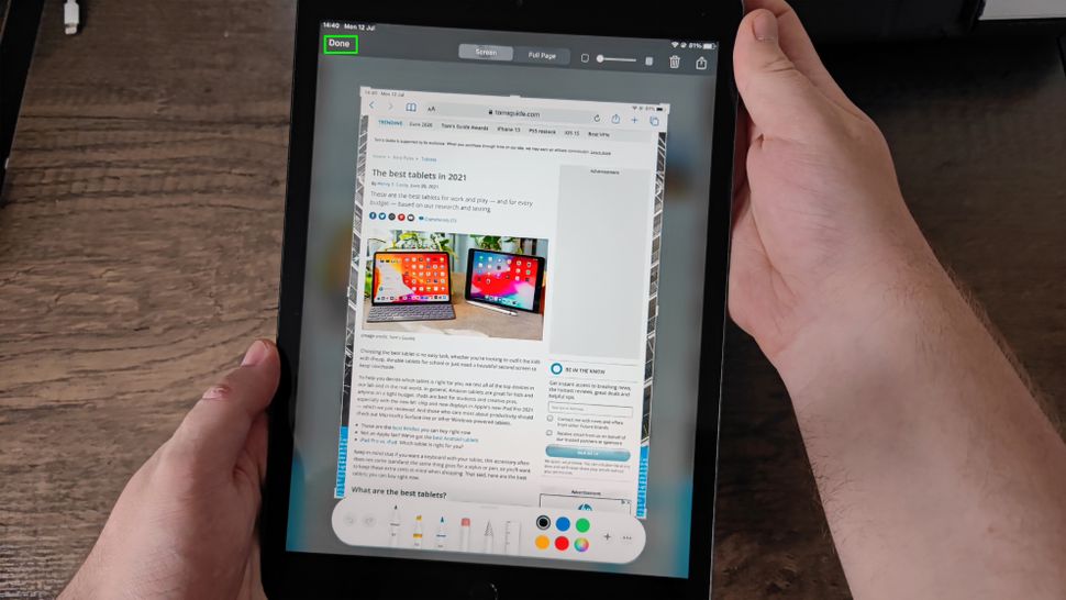 How to screenshot on iPad | Tom's Guide