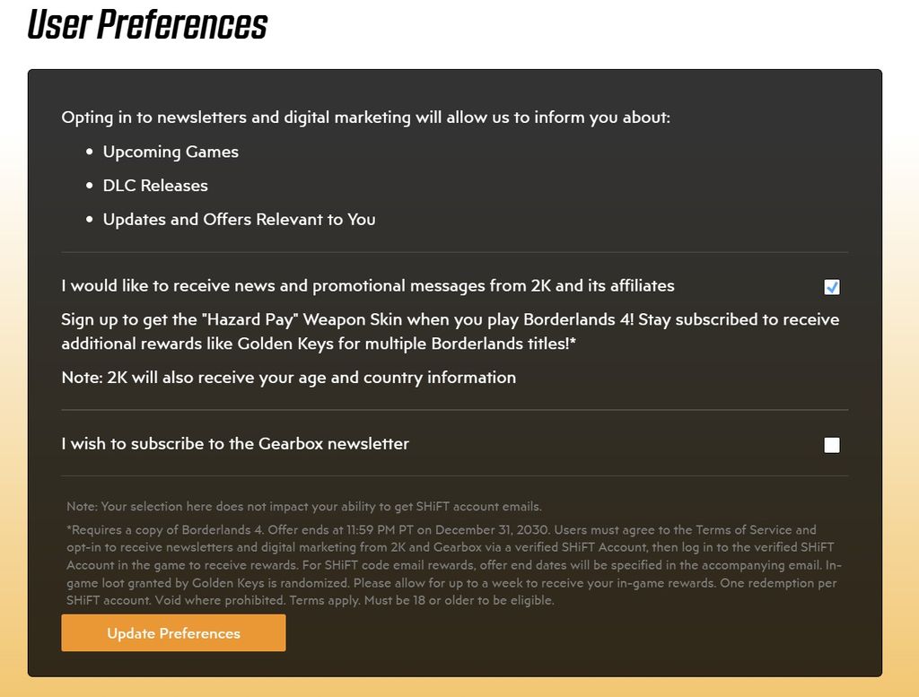 Active Borderlands 4 Shift codes for December 2025 | PC Gamer