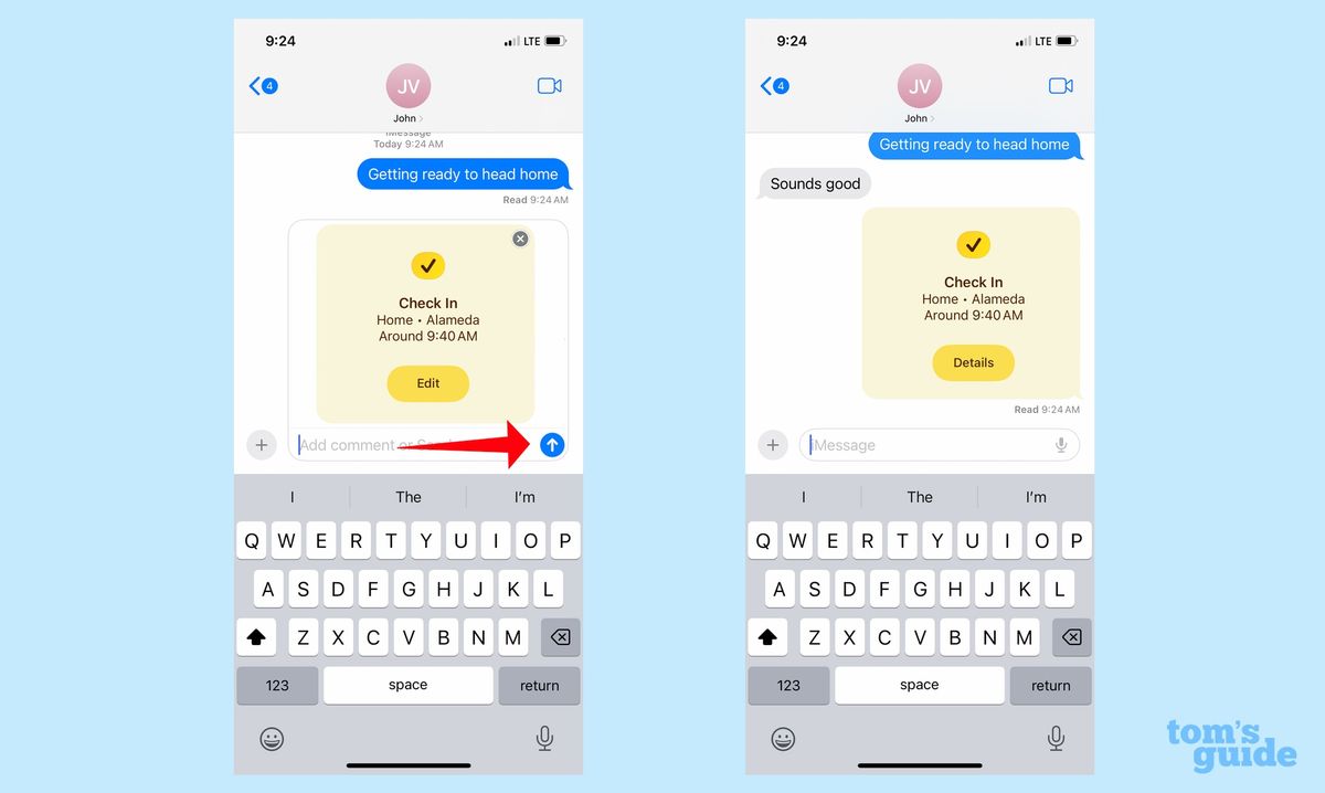 How to use the Check In feature in iOS 17 | Tom's Guide