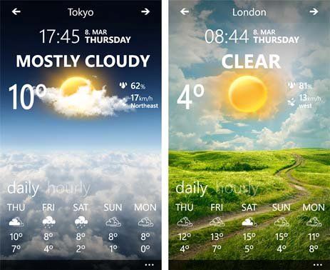 Windows Phone App Review: Weather Flow | Windows Central