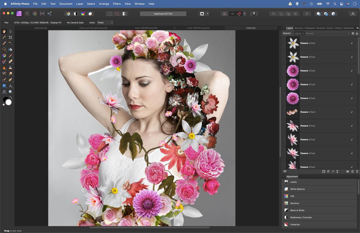 Get creative with flower composites and layer blending skills in ...