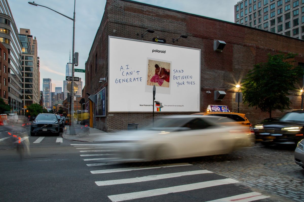 Polaroid's brilliant new ad campaign delivers powerful anti-AI message ...