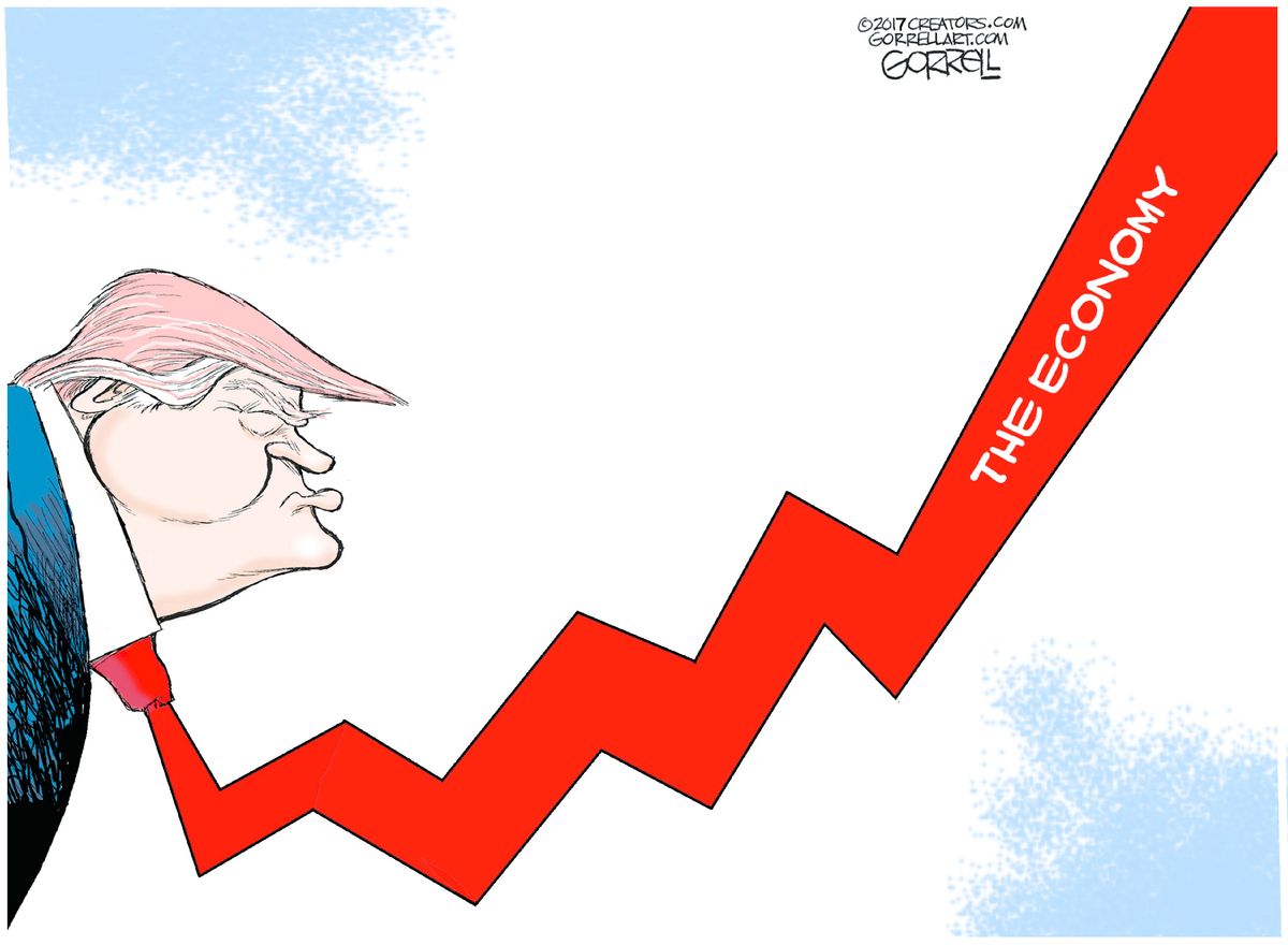 Political cartoon U.S. Trump economy | The Week