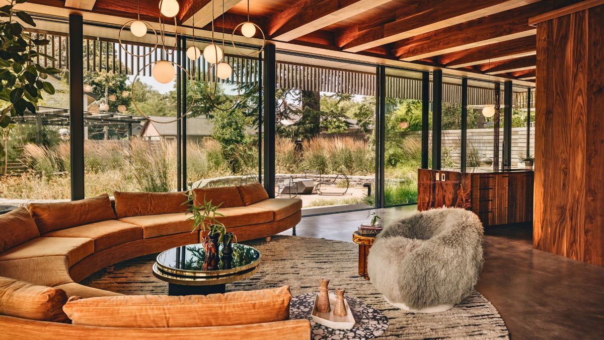 Explore a glass-walled modernist home that's full of surprises | Homes ...