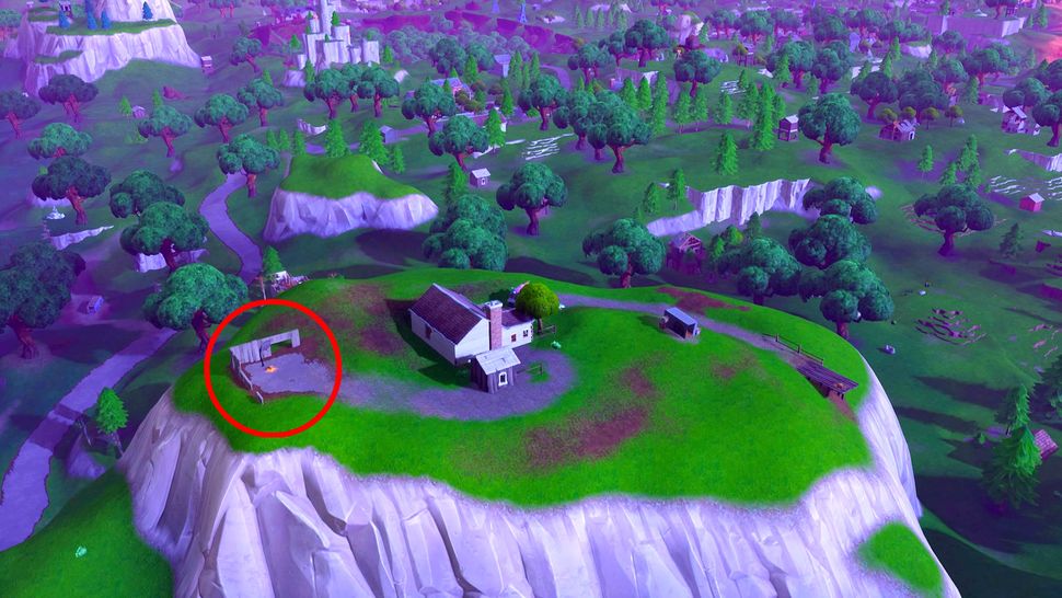 Where are the Fortnite basketball courts for the score a basket on ...