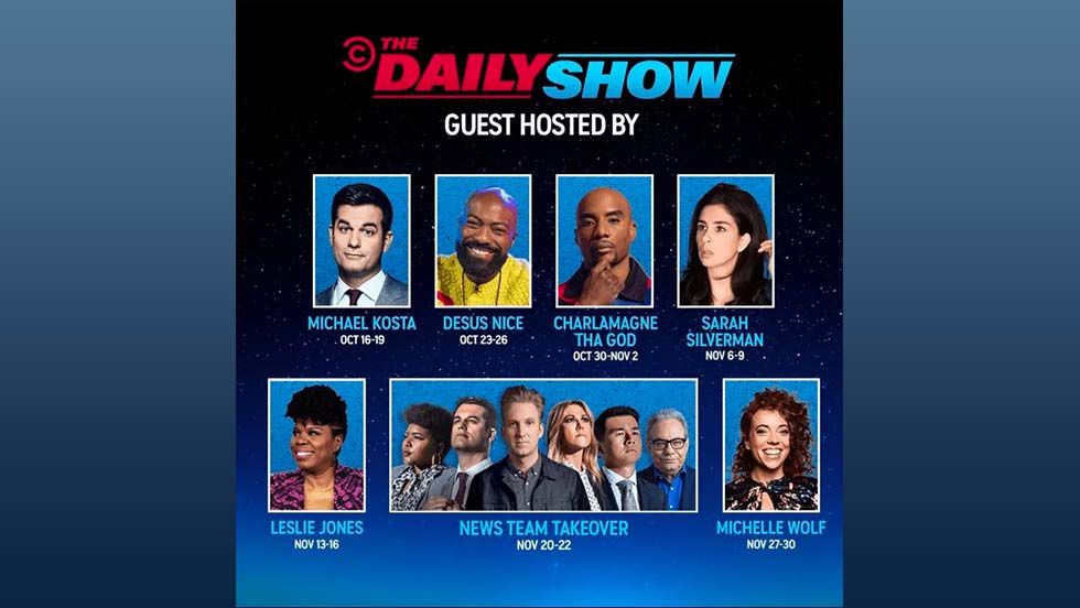 ‘Daily Show’ Guest Hosts Will Include Michael Kosta, Desus Nice ...