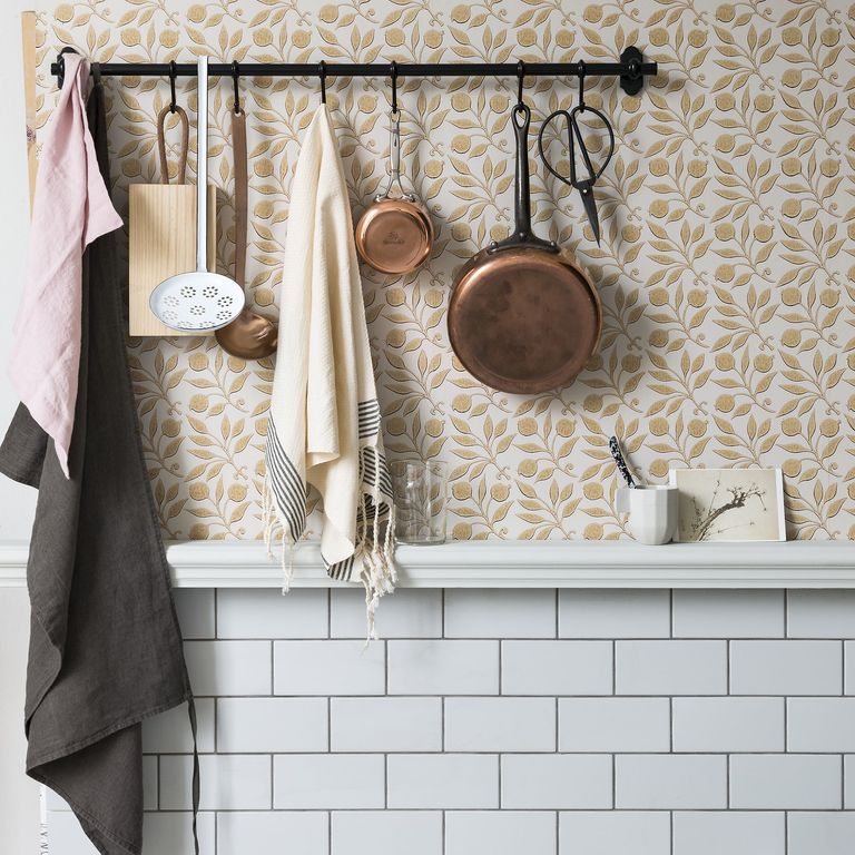 10 kitchen wallpaper decor ideas to spruce up your space | Ideal Home