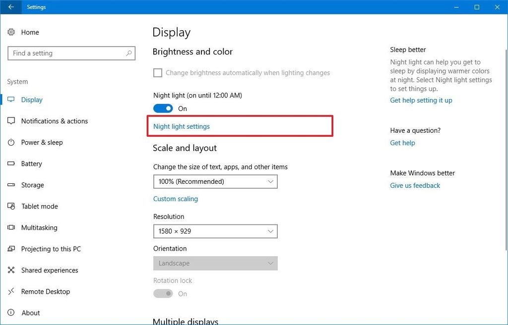 12 days of tech tips: Use Windows 10's Night light to reduce eye strain ...