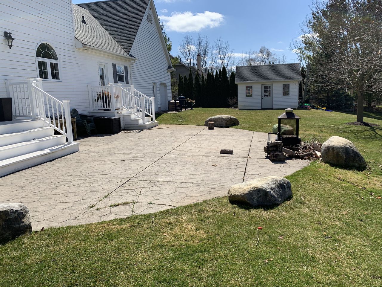 Before & After — The Backyard of This Colonial Revival Style Home Went ...