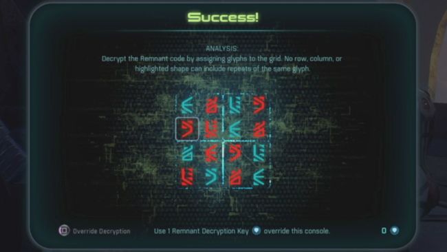 Mass Effect Andromeda Remnant Decryption glyph puzzle solutions guide ...
