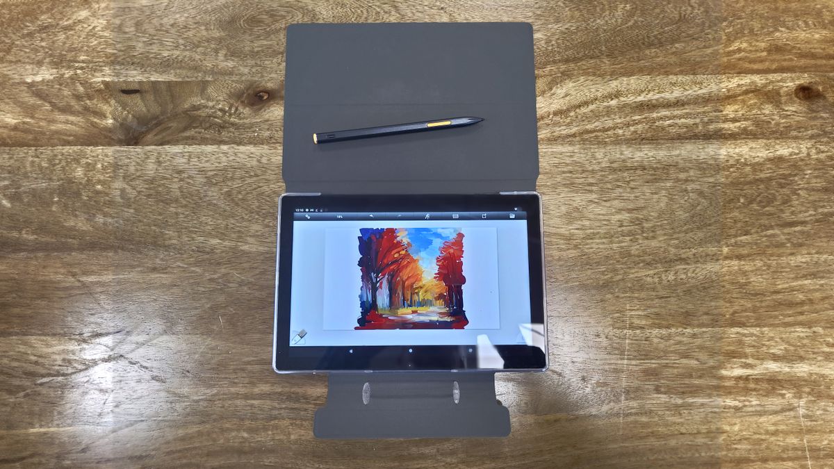 Huion Kamvas Slate 10 review: a budget mobile drawing display that ...