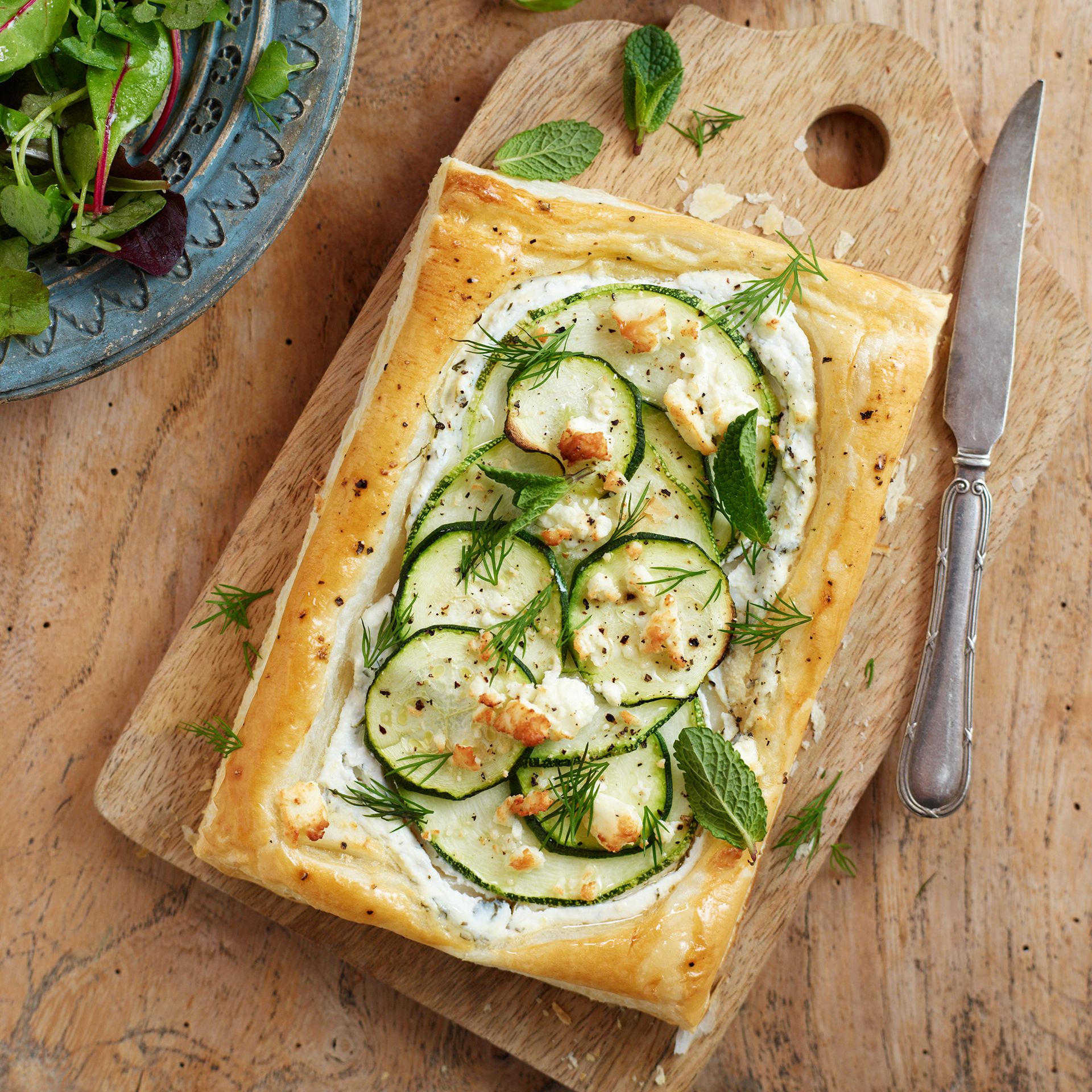 Courgette and Marrow Tart with Feta | Dinner Recipes | Woman & Home