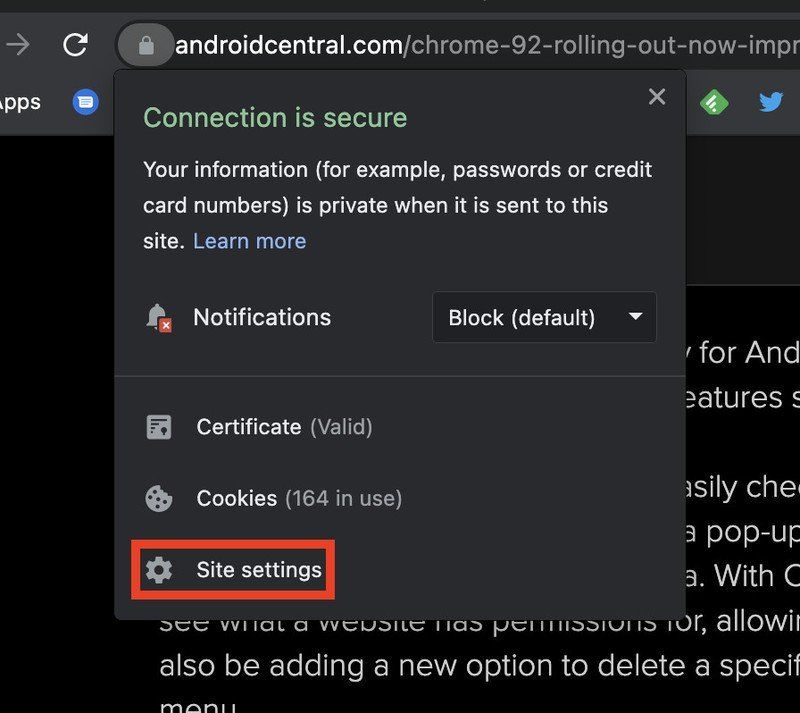 How to control privacy permissions per website in Google Chrome ...
