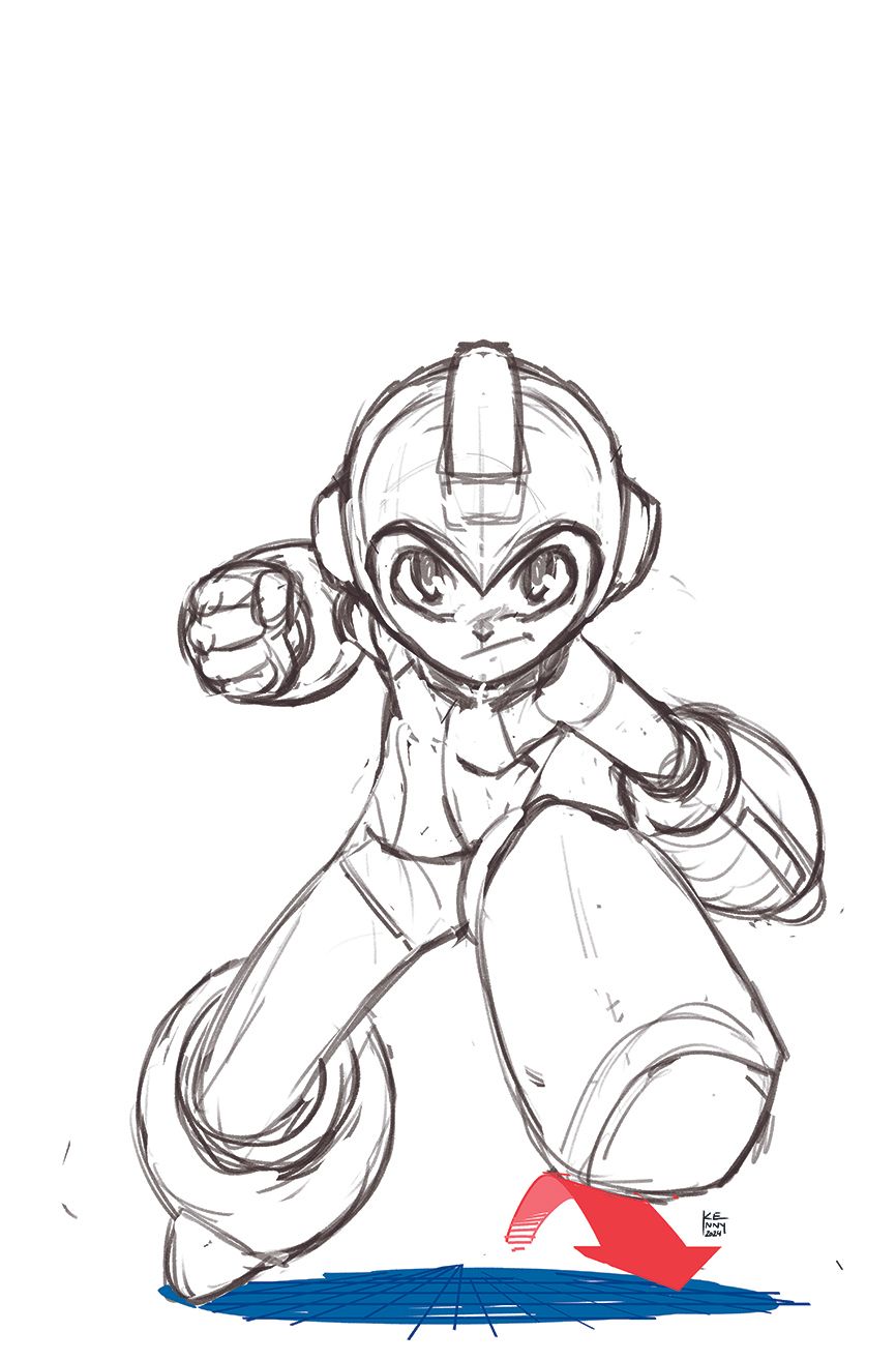 Here's how we made the cover art for the new Mega Man Timelines ...