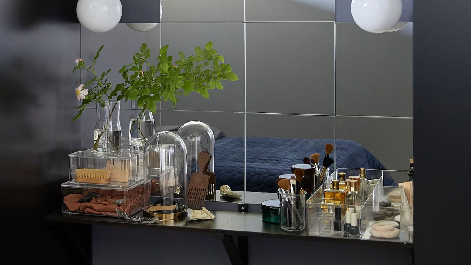 This IKEA Hack Turns Empty Wall Space into a Crafty Mirror | Livingetc