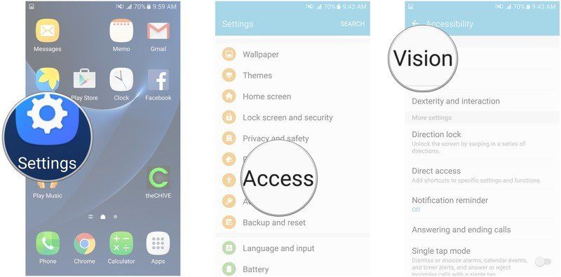 How to use vision accessibility features on the Galaxy S7 | Android Central
