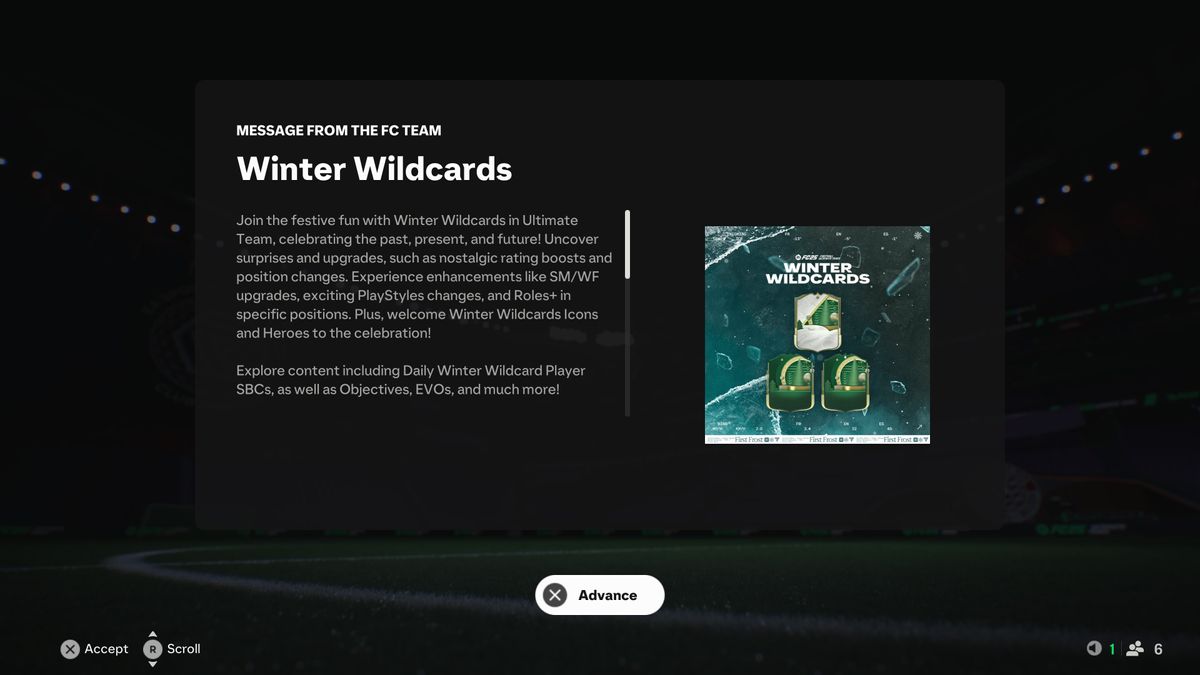 FC 25 Winter Wildcards SBC calendar and full cards list | GamesRadar+