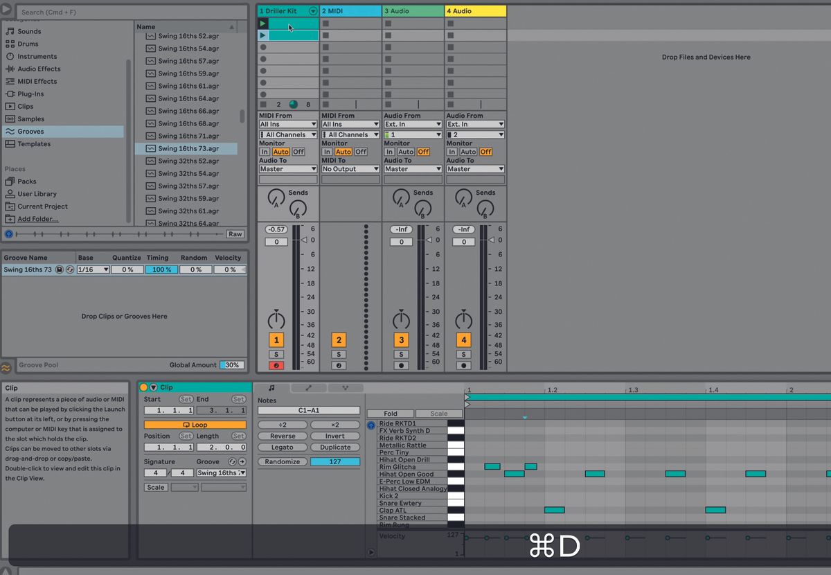 How to make a track in Ableton Live 11 Lite: creating super-fast beat ...