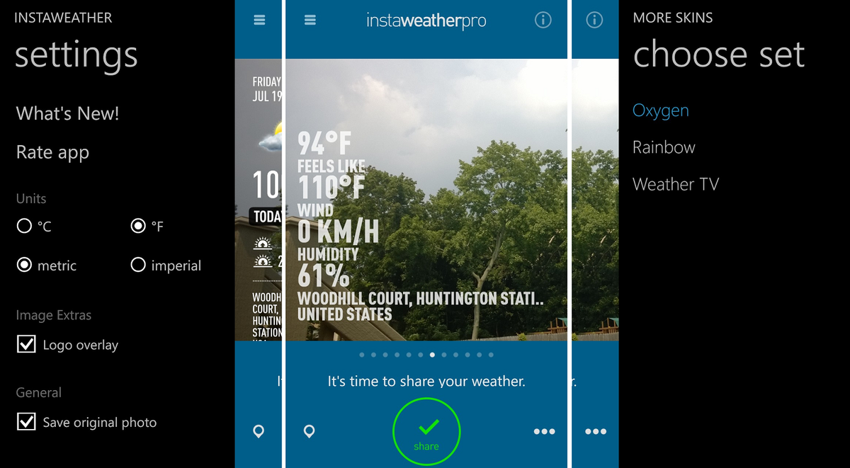 InstaWeather Pro, coming to Windows Phone from iOS and Android, lets ...
