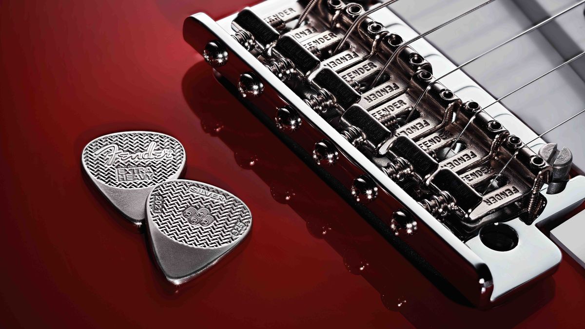 Fender and PAMP get extra heavy with sterling silver guitar picks ...