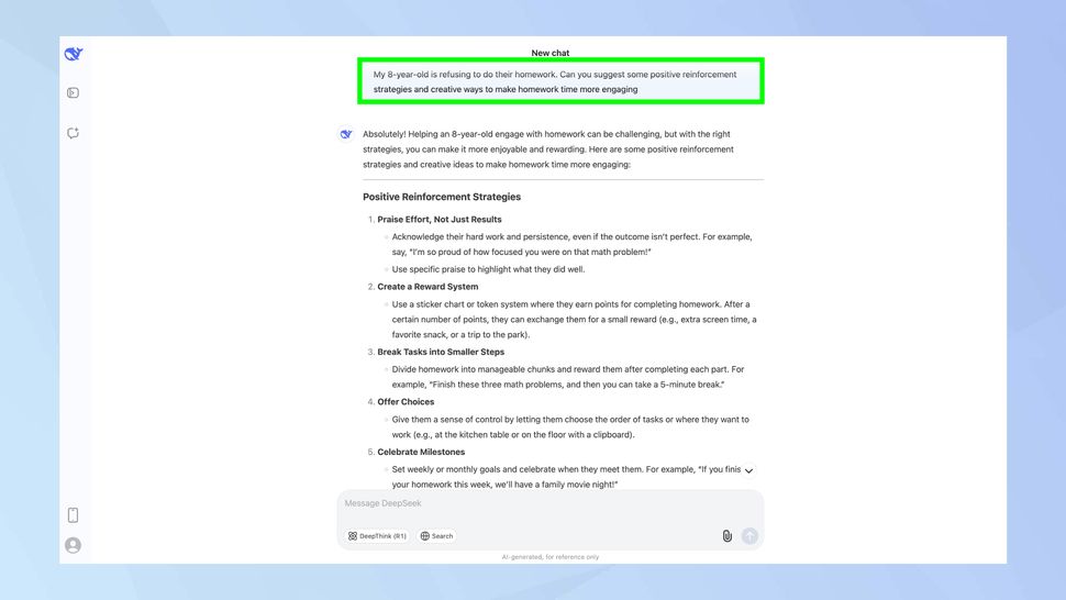 5 DeepSeek prompts to try first | Tom's Guide