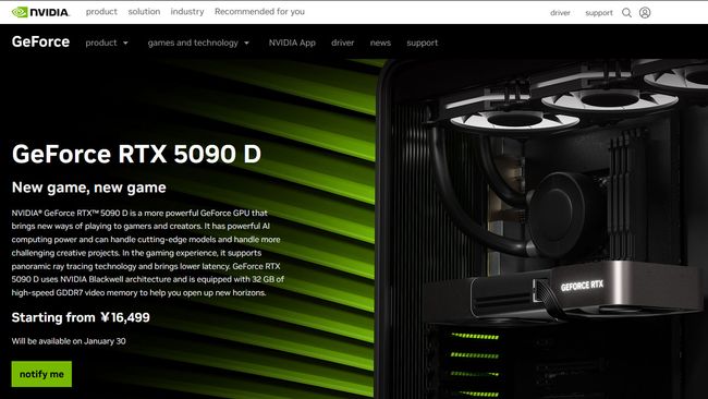 Nvidia cuts down the China-specific RTX 5090D AI TOPS performance by almost 23% to meet US ...