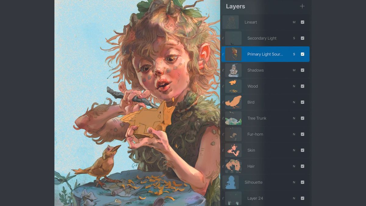 Use Procreate to create a fantasy character | Creative Bloq