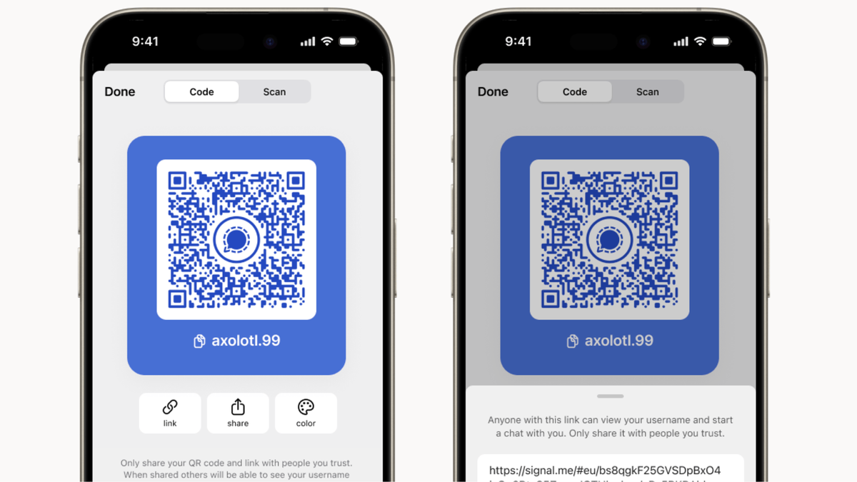 Signal users can now keep their phone numbers provide with usernames ...