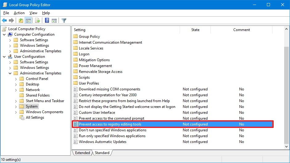 How to block access to Windows 10's Registry | Windows Central