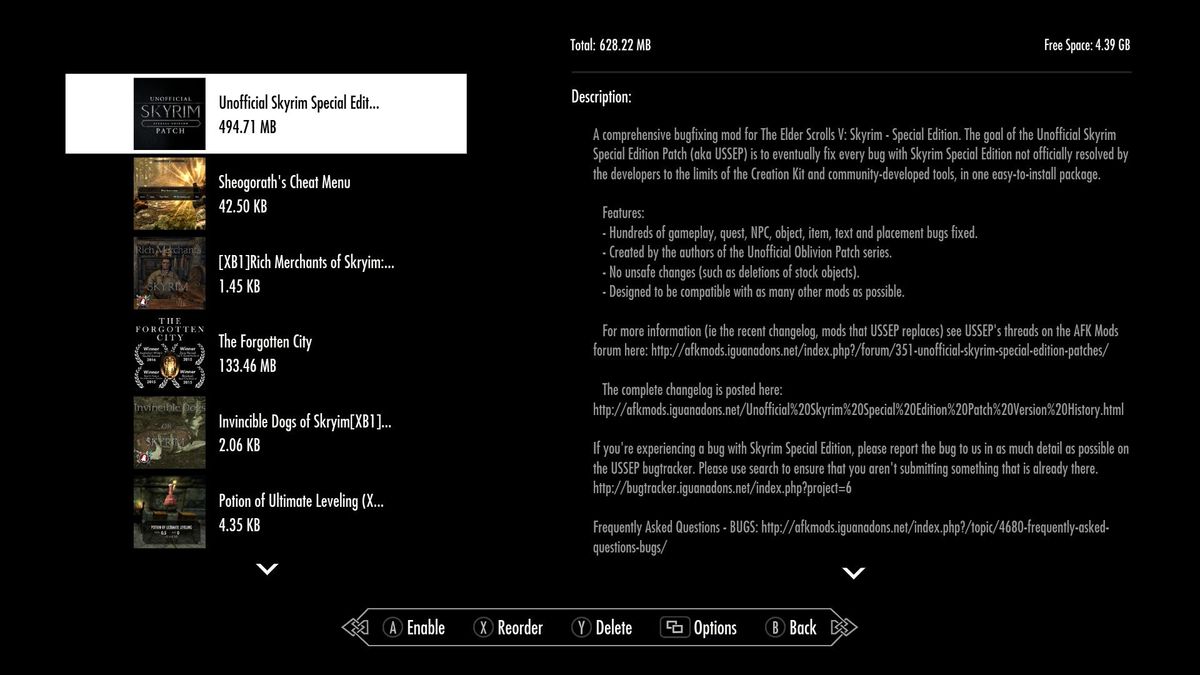 How to install mods for Skyrim Special Edition on Xbox One | Windows ...