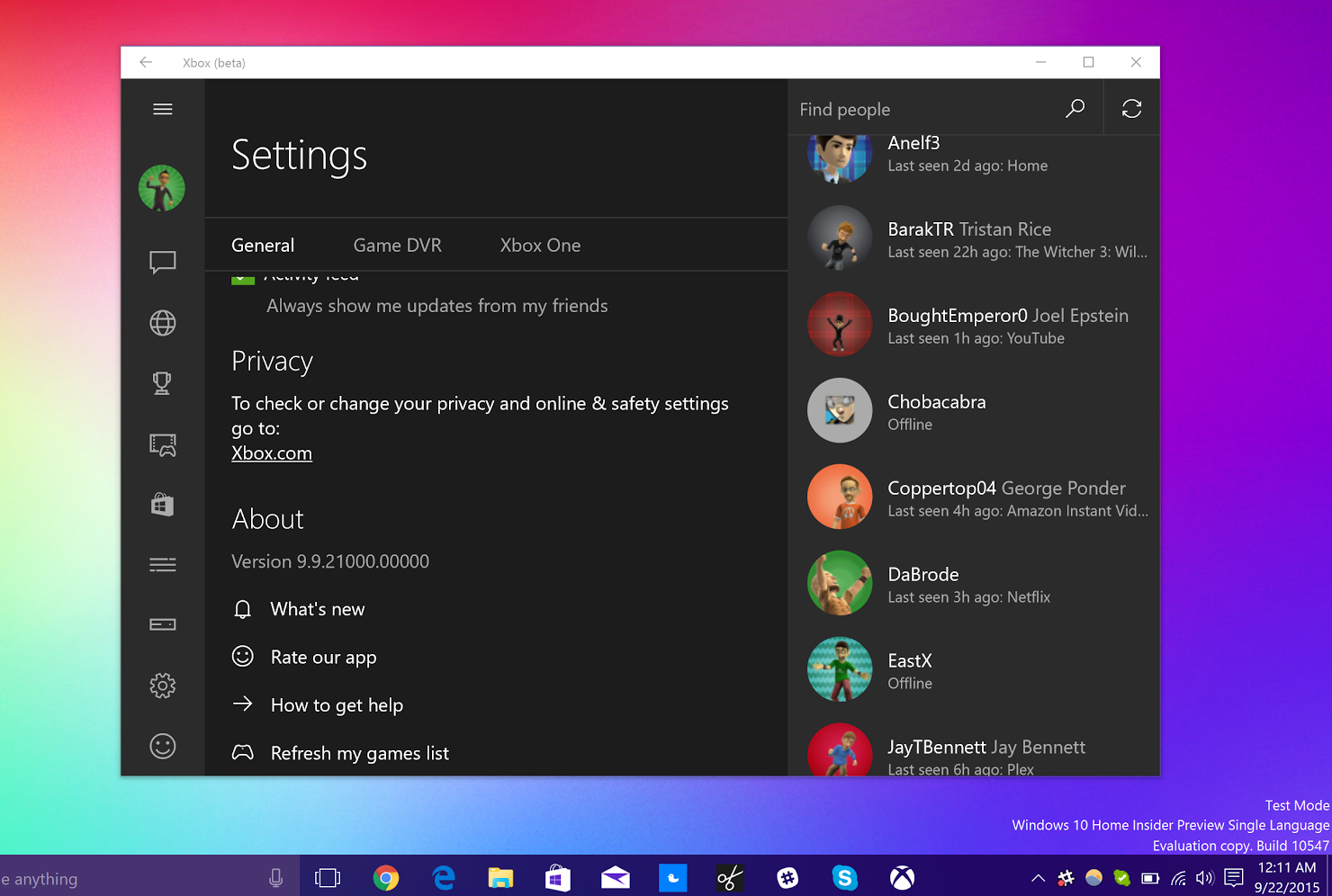 Xbox (beta) for Windows 10 updated with interactive notifications ...