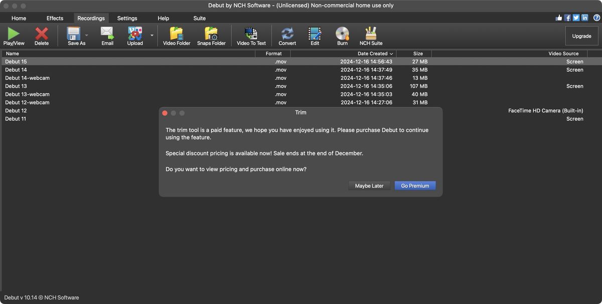 NCH Software Debut Video Capture review | TechRadar