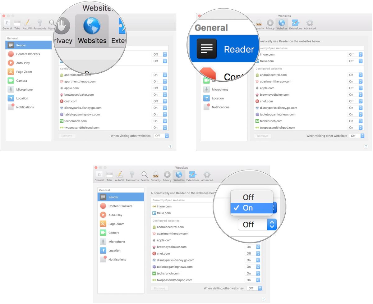 How to enable automatic Reader View for specific websites in Safari for ...