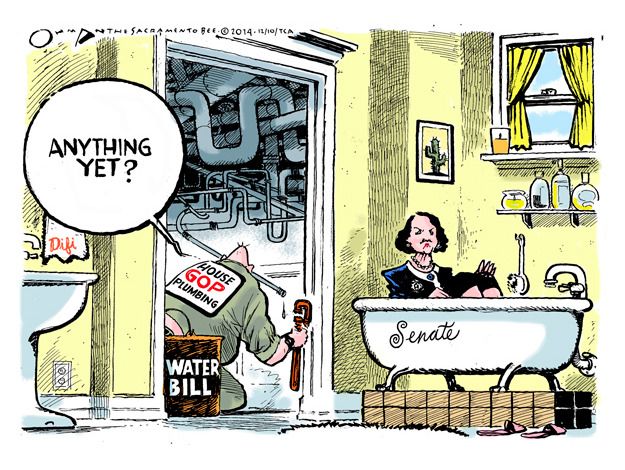 Political cartoon GOP water bill | The Week