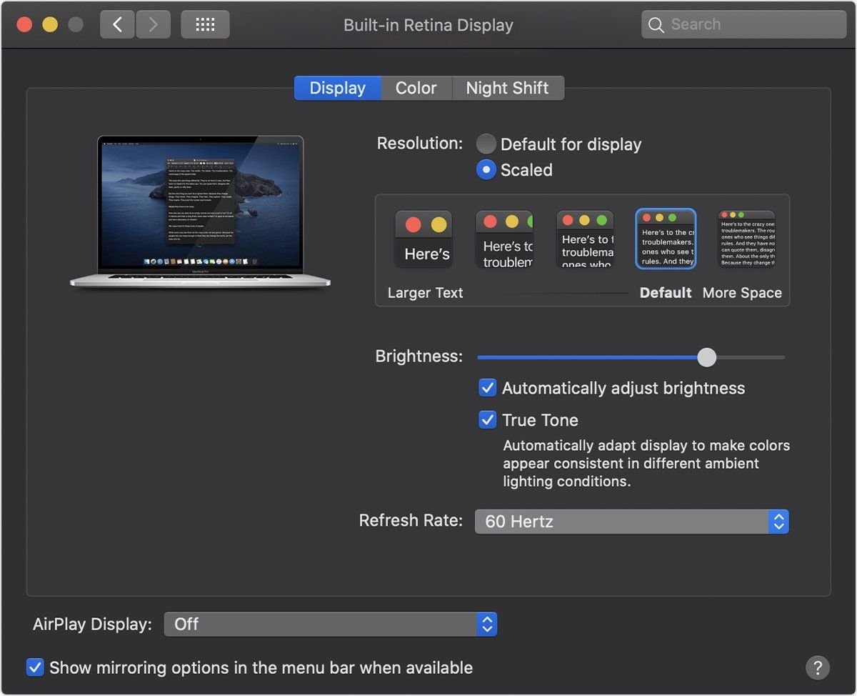How to change the refresh rate on your 16-inch MacBook Pro and ...