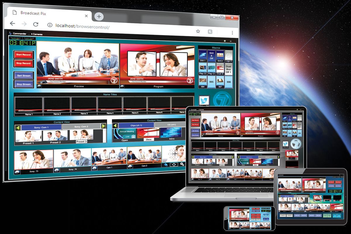 Broadcast Pix Commander Now Offers Full-Motion, Browser-Based Switching ...