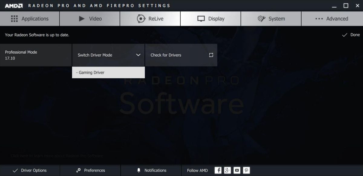 How to switch from AMD Radeon Pro to gaming drivers | Windows Central