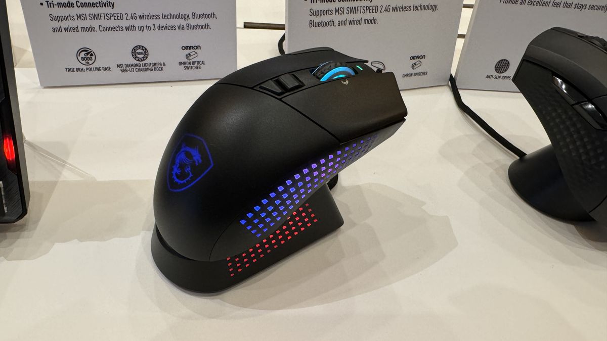 MSI's new gaming mouse will have an 8K wireless polling rate and Qi ...