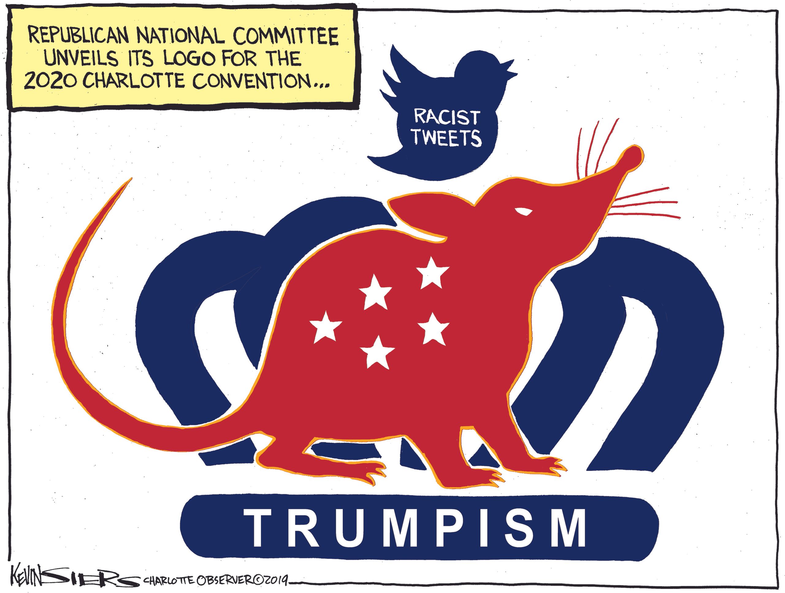 Political Cartoon Republican National Committee Convention Logo | The Week
