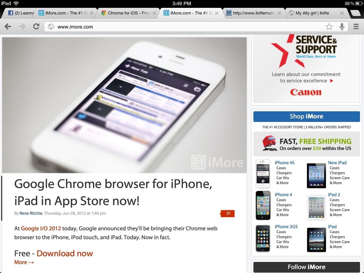 Google Chrome for iPhone and iPad review | iMore